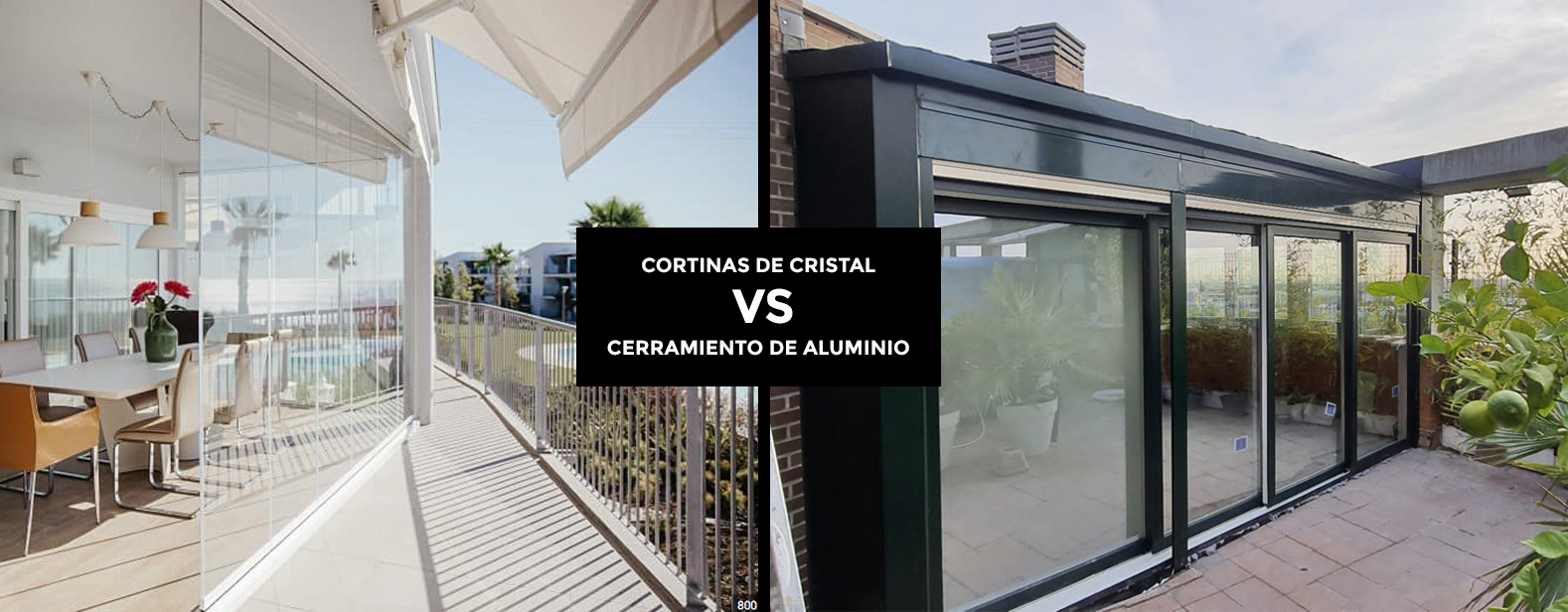 Diferencias entre las cortinas de cristal y los cerramientos de aluminio - Aluminios Martín